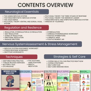 Nervous System Regulation Workbook | the Polyvagal Theory | Somatic ...