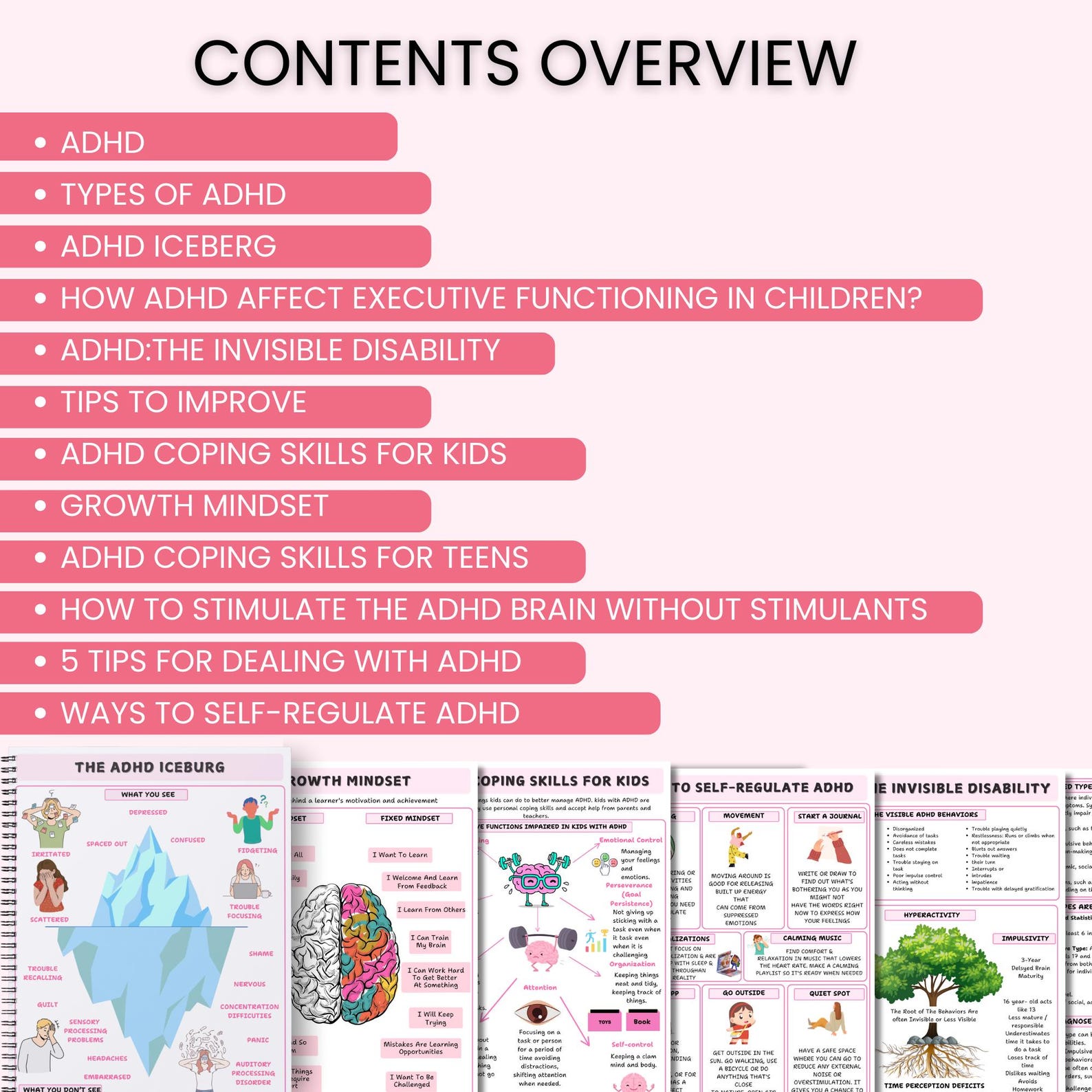ADHD Coping Skills Bundle | ADHD Worksheet Kids | ADHD for Teens | Teen ...