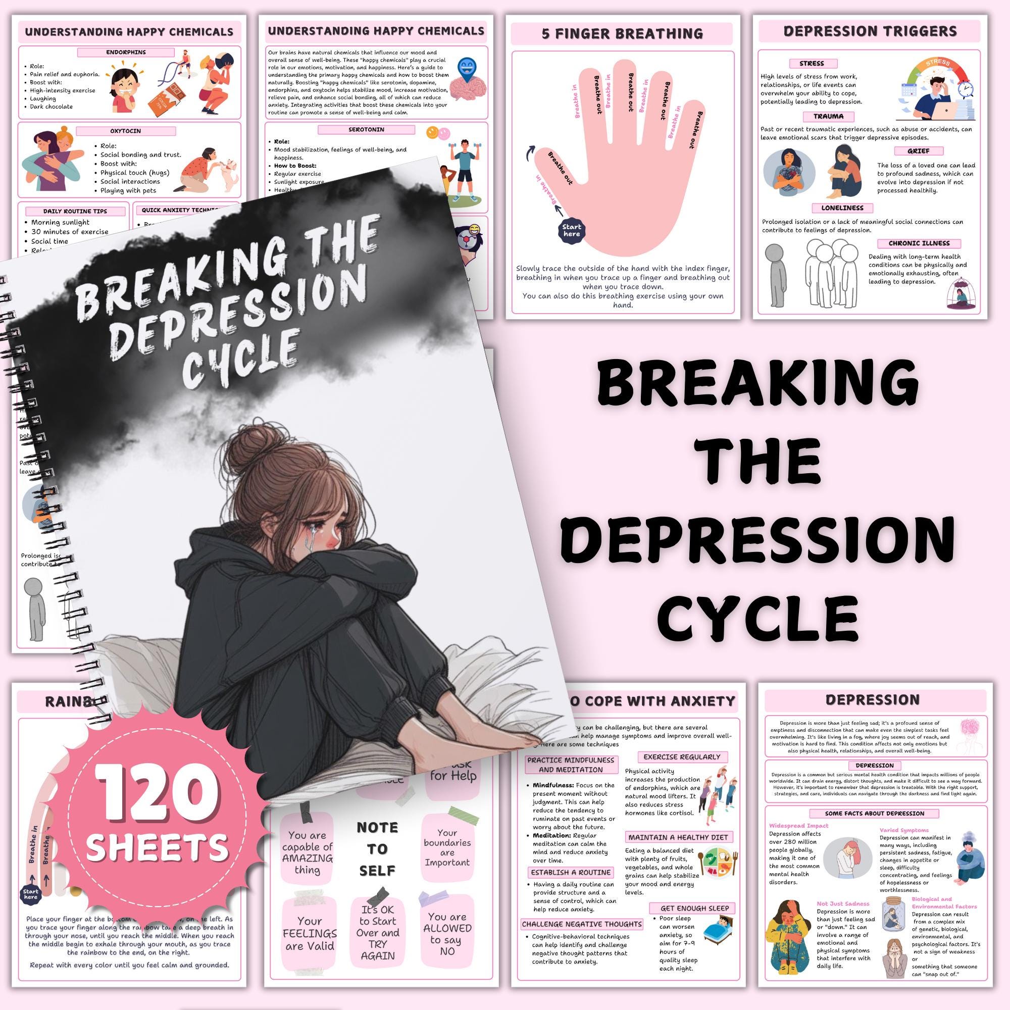 Breaking the Depression Cycle Workbook | Depression Workbook ...