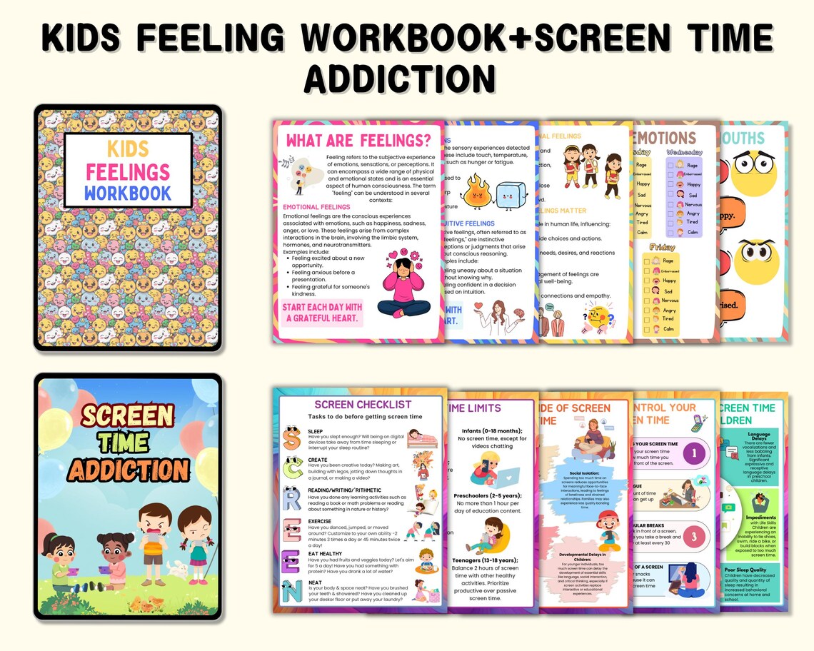 Kids Emotional & Social Skills Bundle | Therapy Worksheets Bundle ...