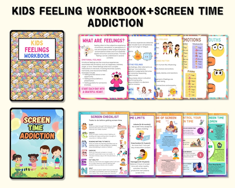 Kids Emotional & Social Skills Bundle | Therapy Worksheets Bundle ...