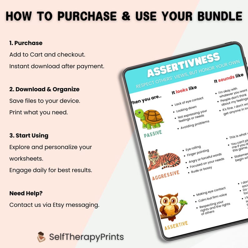 Assertive Communication Worksheets, Communication Skills, Social Skills ...