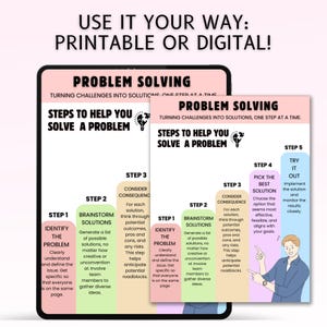 How Big is the Problem? | Problem-solving Worksheet in PDF | 5-step ...