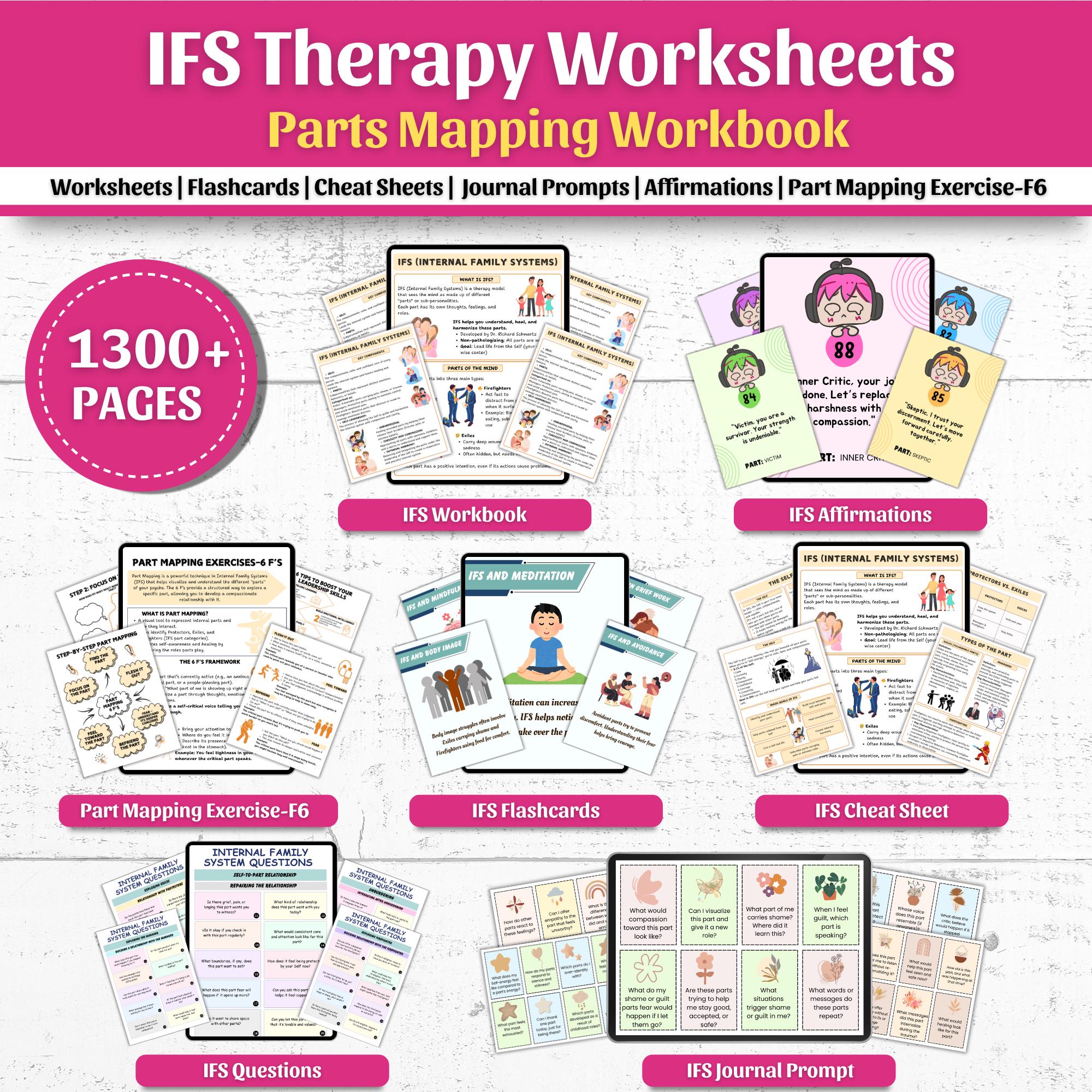IFS Worksheets Mega Bundle | Internal Family Systems | IFS Workbook ...