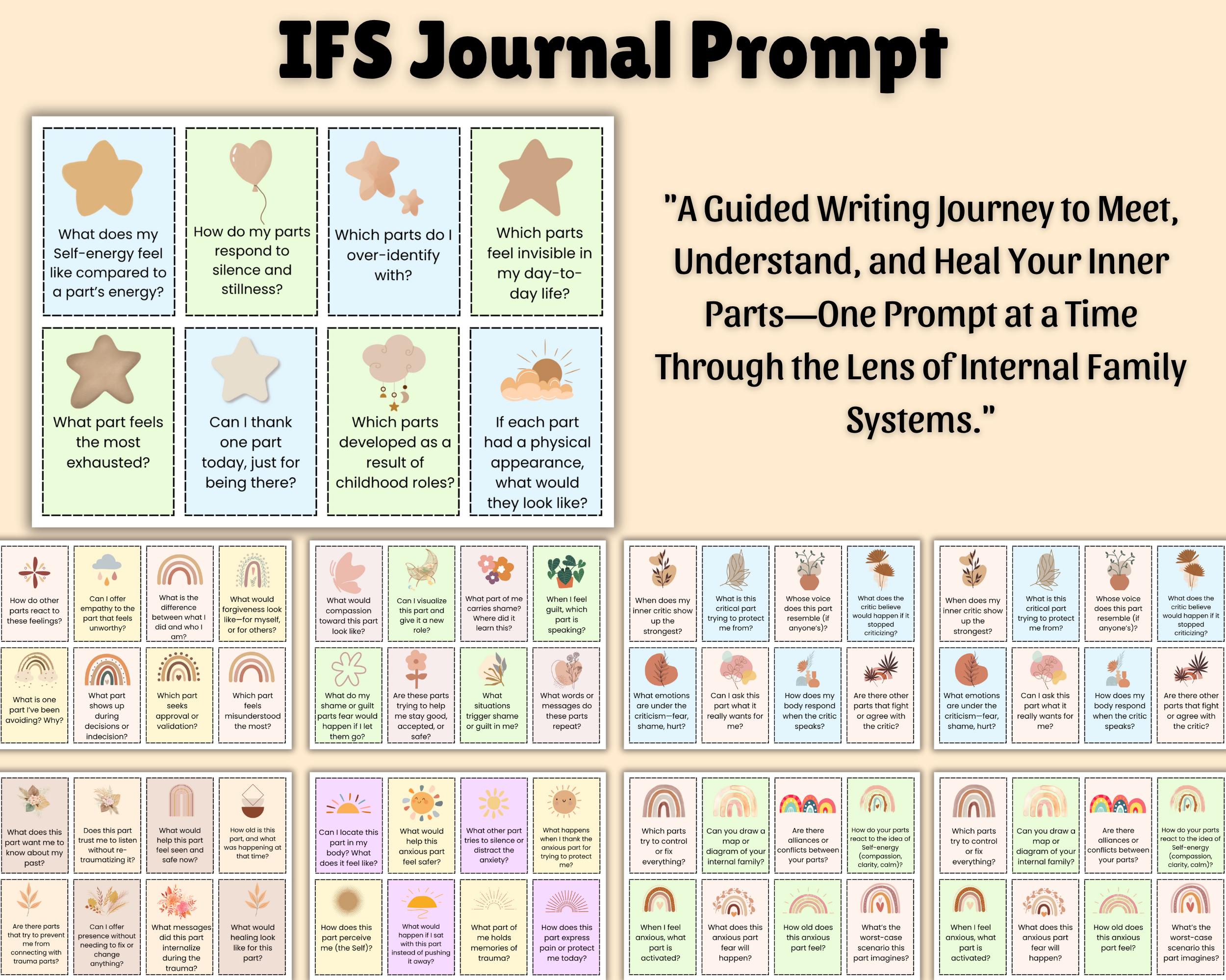 IFS Therapy Worksheets Bundle | Internal Family Systems Worksheets ...