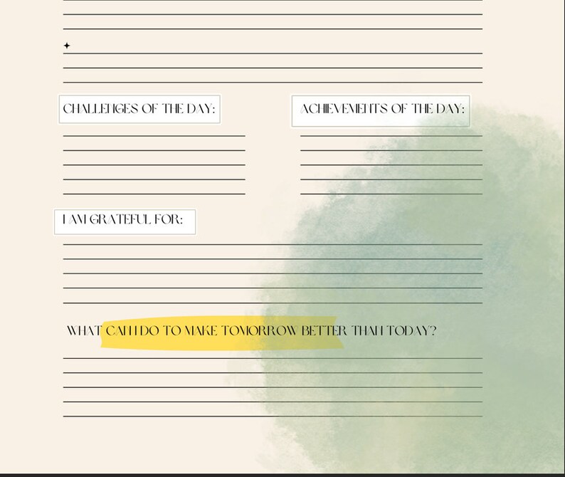 Daily Reflection Planner - Etsy