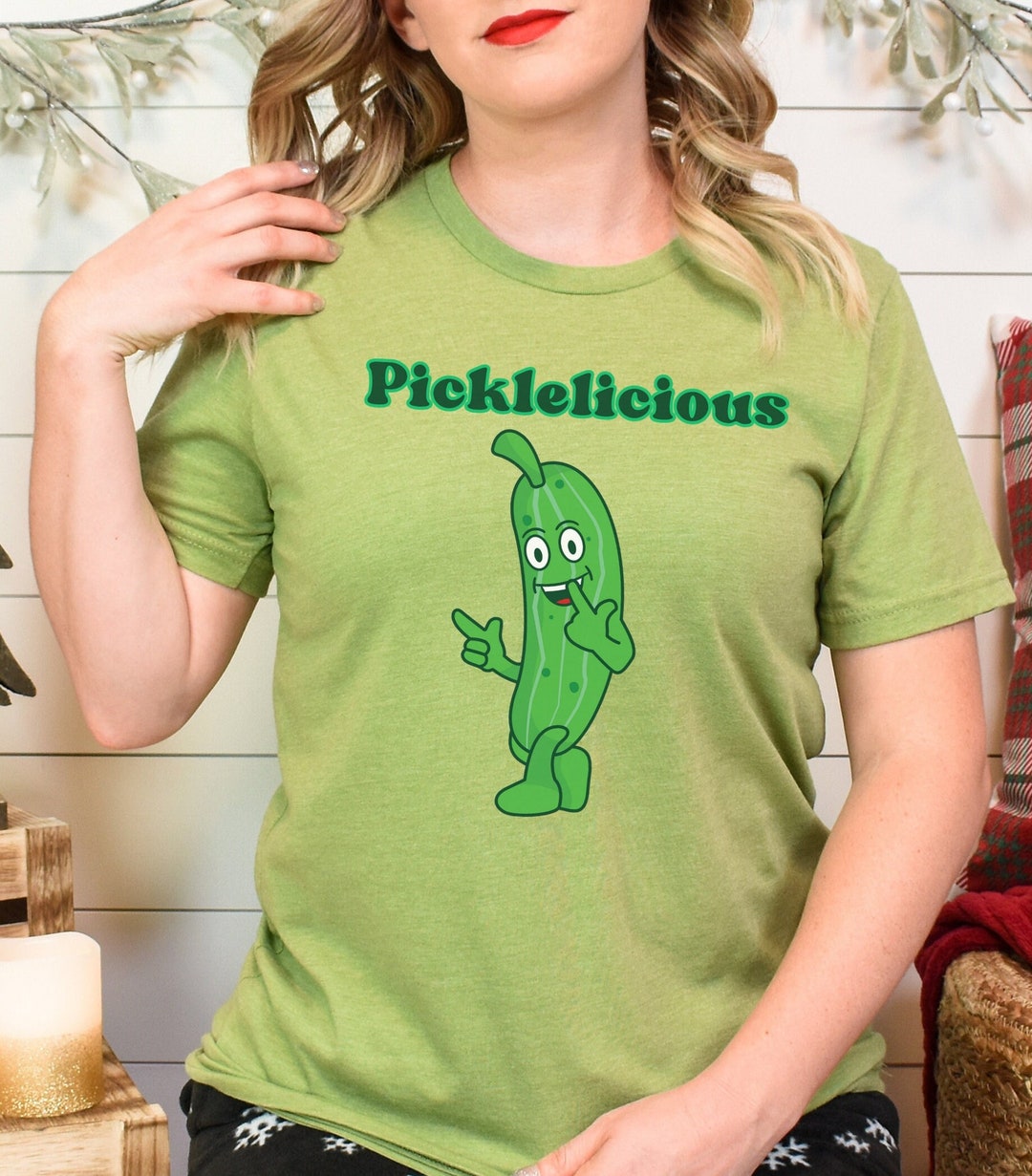 Picklelicious Tshirt Funny Pickle Shirt Pickle Lover Shirt Gift for Him Gift for Her Birthday ...