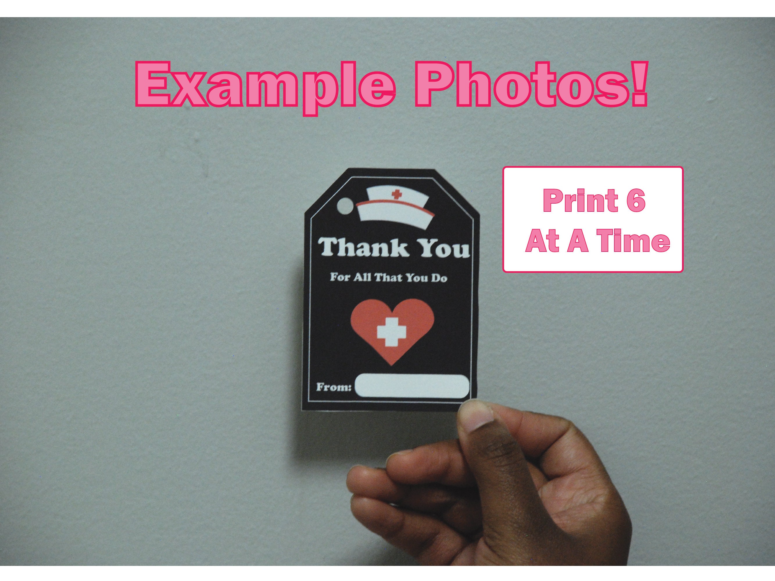 Nurse Gift Tag Printable PDF Nurses Week Gift Tagbl for All That You Do ...
