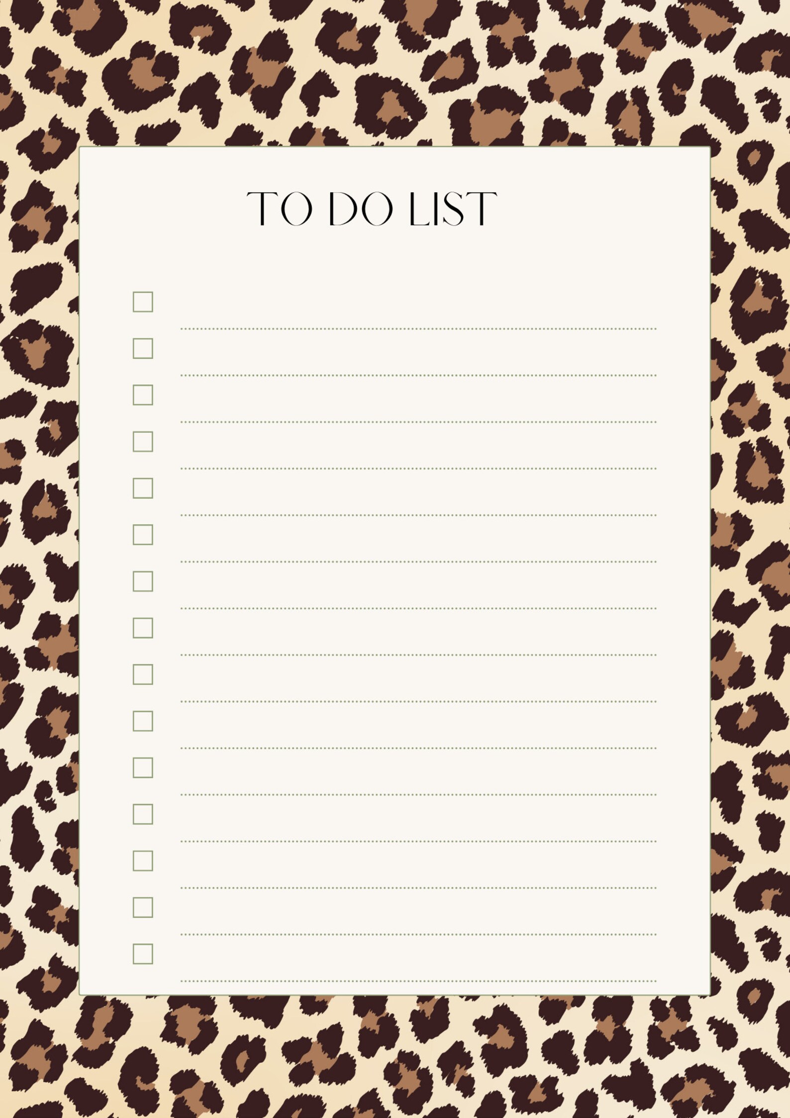 To Do List Printable,organiser, Daily Overview, Instant Download ...