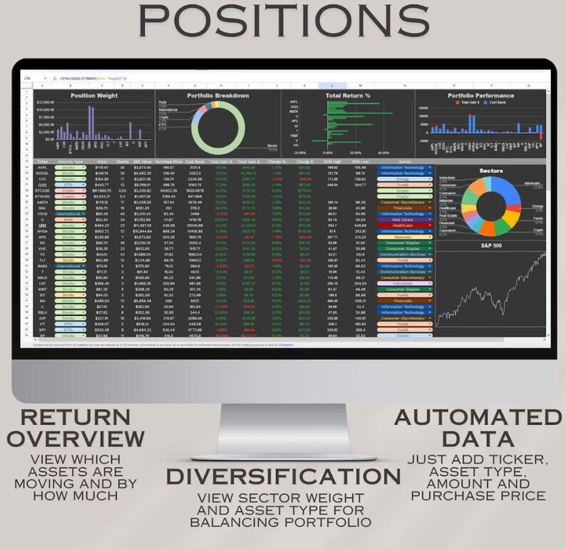 Investment Tracker & Stock Portfolio Dashboard | Analysis | Rebalance ...