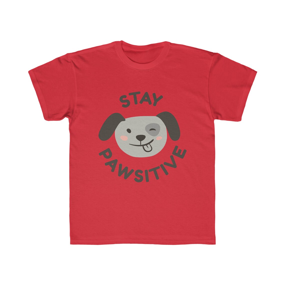 Kids Regular Fit Tee - Stay Positive - Etsy