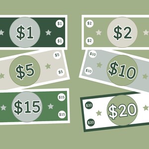 Money Reward Bucks for Kids | Printable Play Money for Kids | Pretend ...