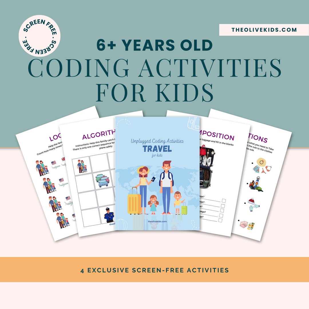 4 Coding Activities for Kids | Quiet Book Activities - Etsy