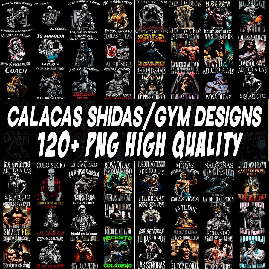 120+ CALACAS CHIDAS GYM alta calidad, semitonos, Halftones, camiseta, t ...