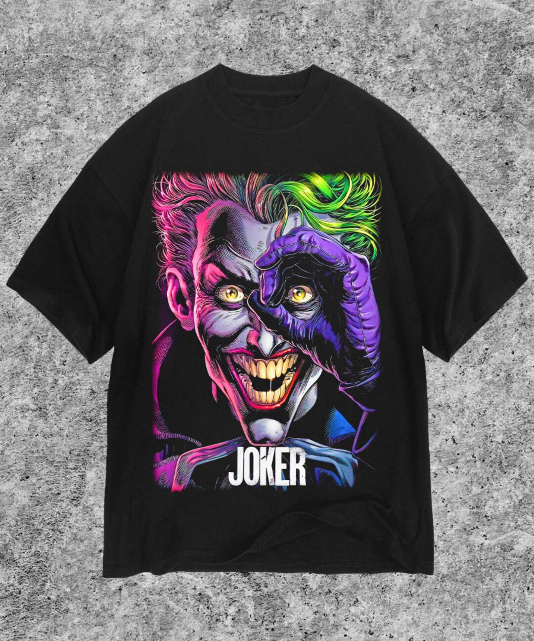 Colorful Villain: Psychedelic Portrait of a Maniacally Smirking, Mask ...