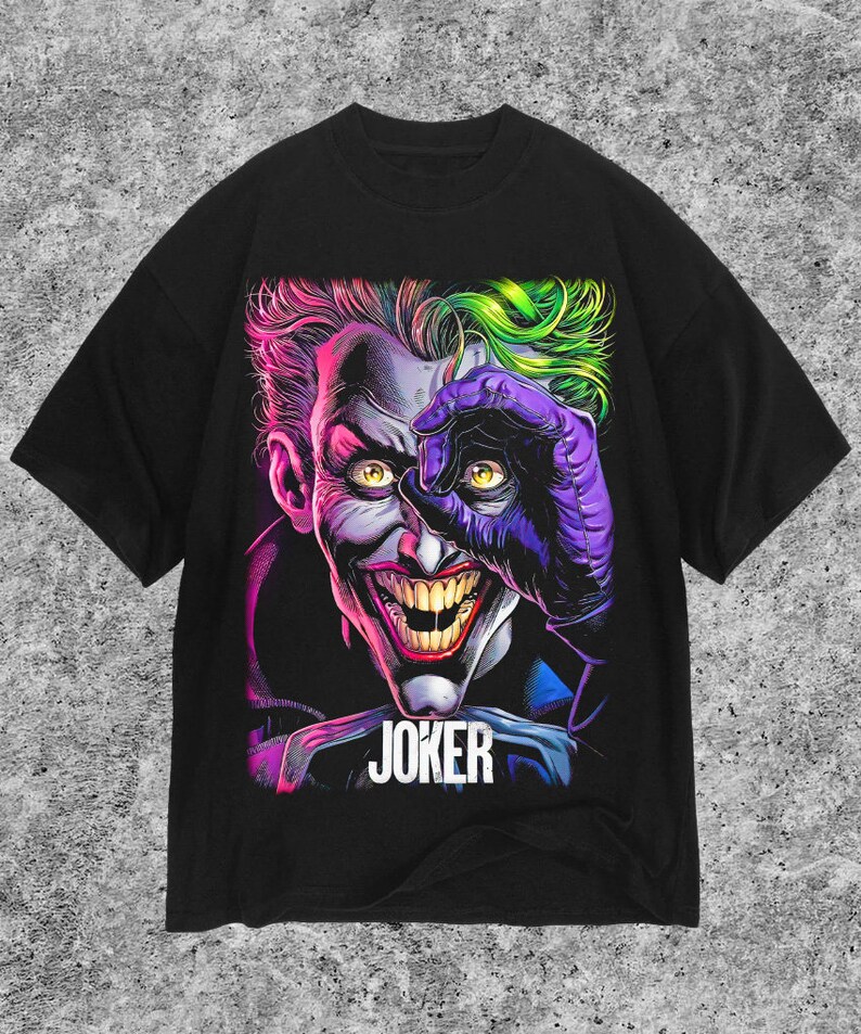 Colorful Villain: Psychedelic Portrait of a Maniacally Smirking, Mask ...