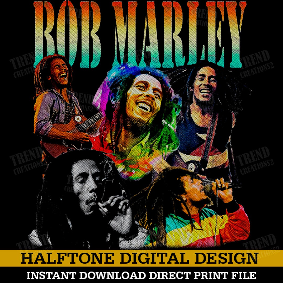 Reggae Reverie, Halftone Collage of Jamaican Rasta Singer, Vibrant ...