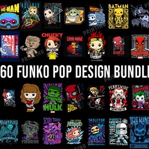 Pop Culture Funko Designs / Vector Format / Urban T-shirt Designs ...
