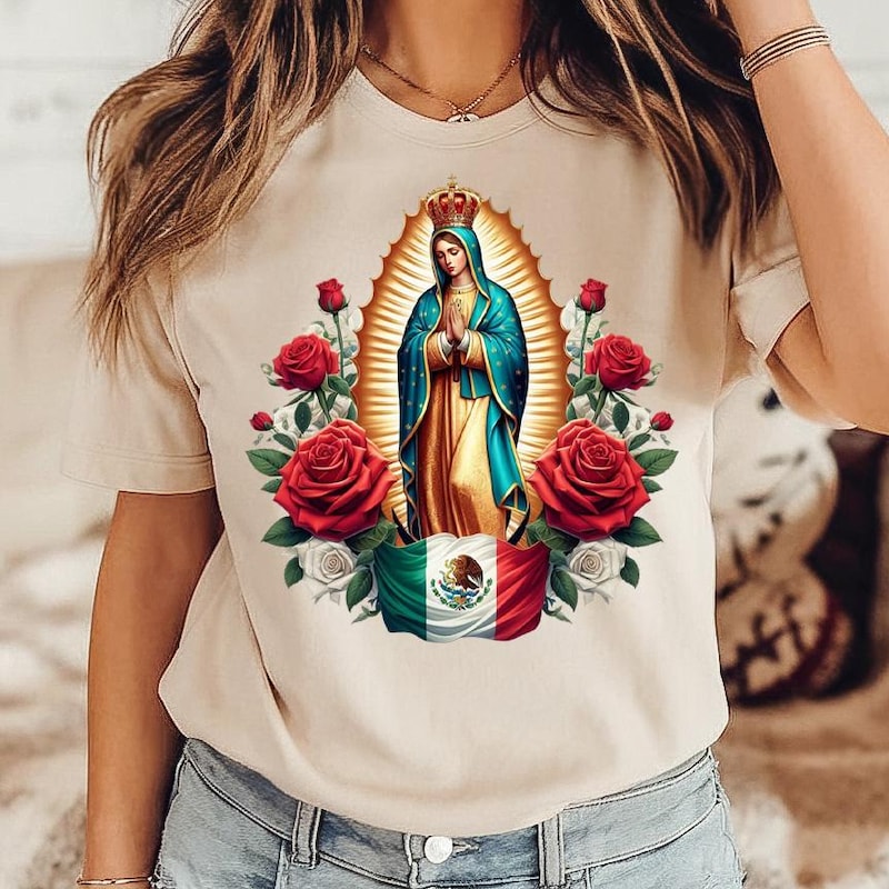 Virgen De Guadalupe En Svg - Etsy