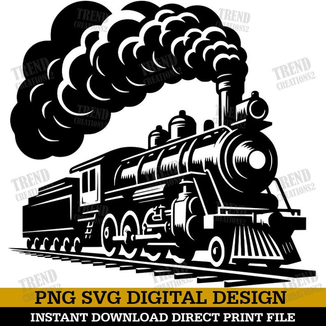 Zug SVG und PNG, Zug Clipart, Zug Vektor Bild, Lokomotive Silhouette ...
