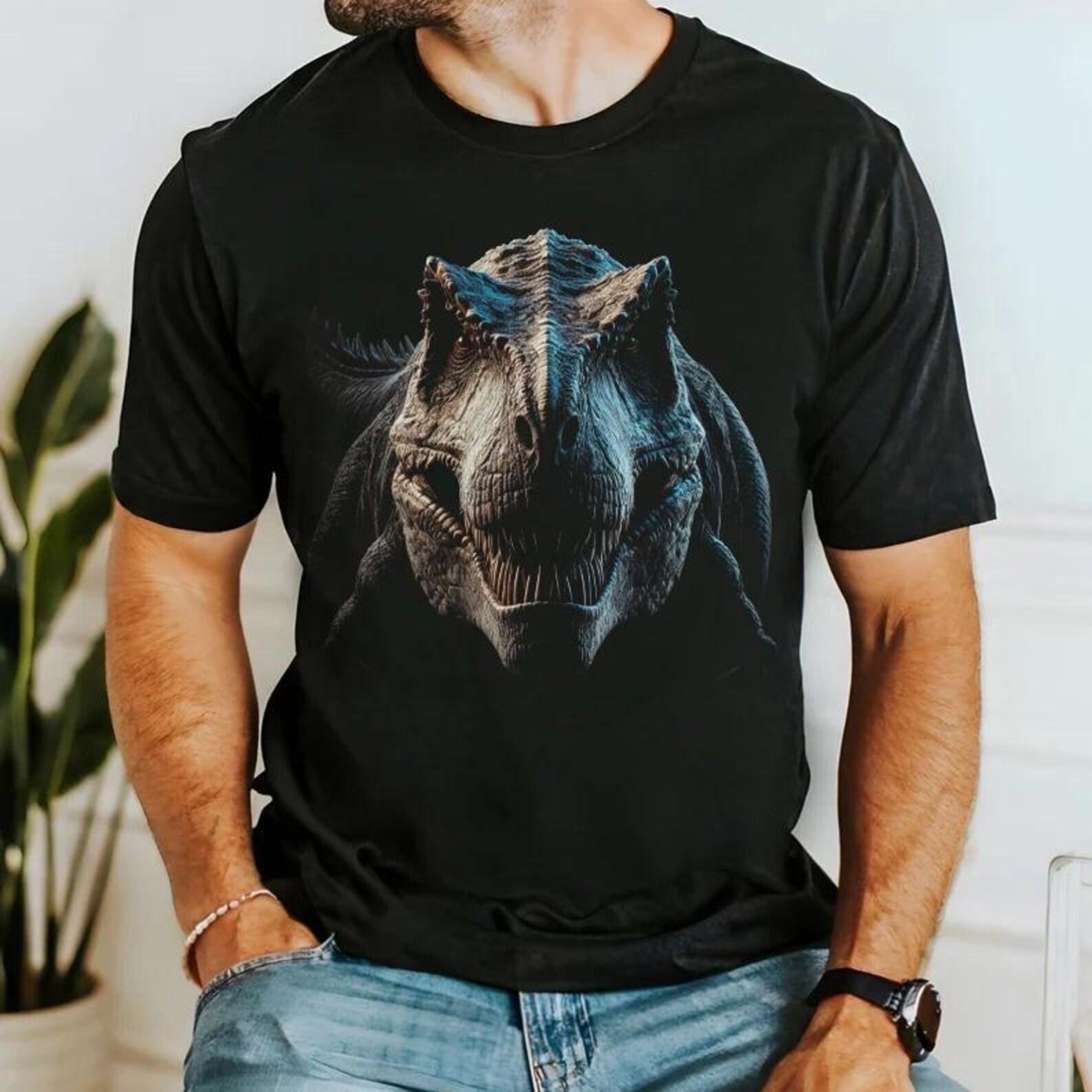 Face of T-rex PNG Dtf, Halftone Jurassic Design, Wild Dinosaur Face ...