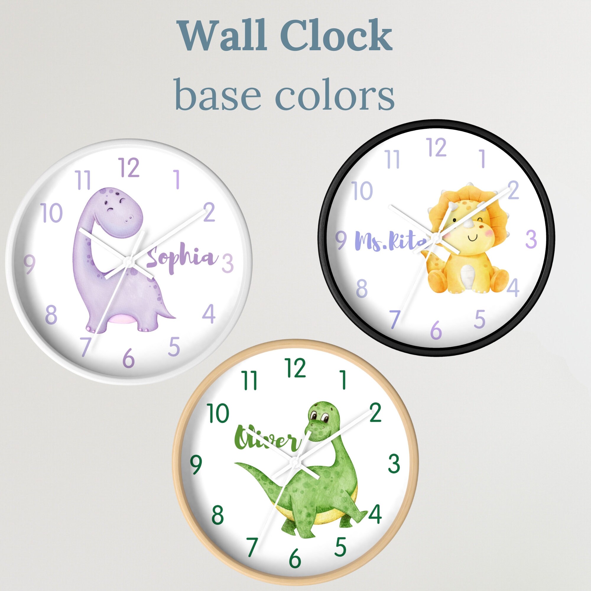 Growth Chart Dino Nursery Decor Dinosaur Birthday Girl Gift for 1 Year ...