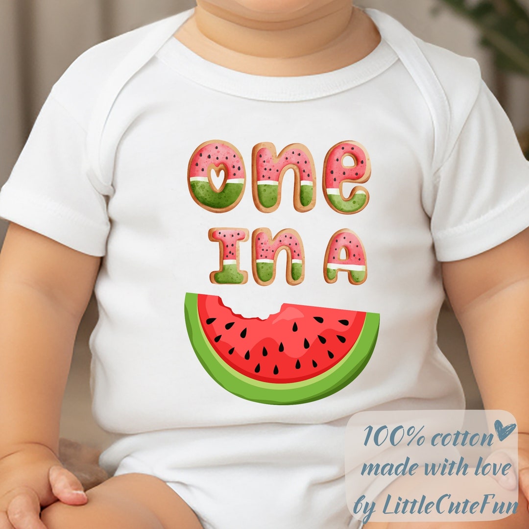 One in a Melon Birthday Shirt First Birthday Shirt Kids Birthday Shirt ...