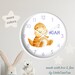 Kids Clock Custom Dino Nursery Wall Clock Dino Personalized Clock for ...