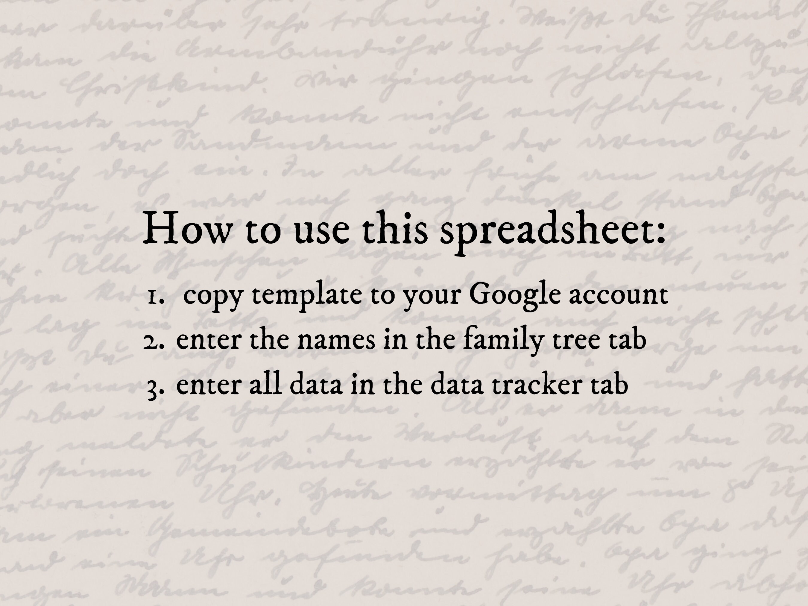 9 Generation Family Tree Spreadsheet Template for Google Sheets ...