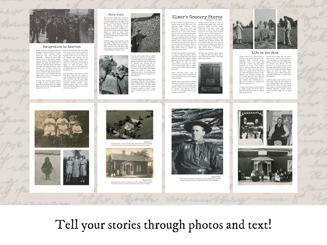 Family Ancestry Book Template A4 & Letter Size Genealogy, Family Tree ...