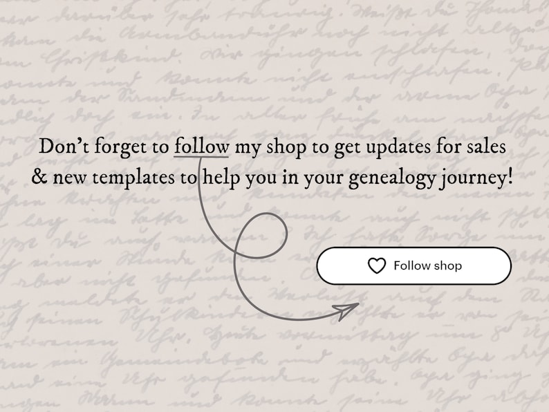 Ancestor Biography Pages Template A4 Size - Genealogy, Family History ...