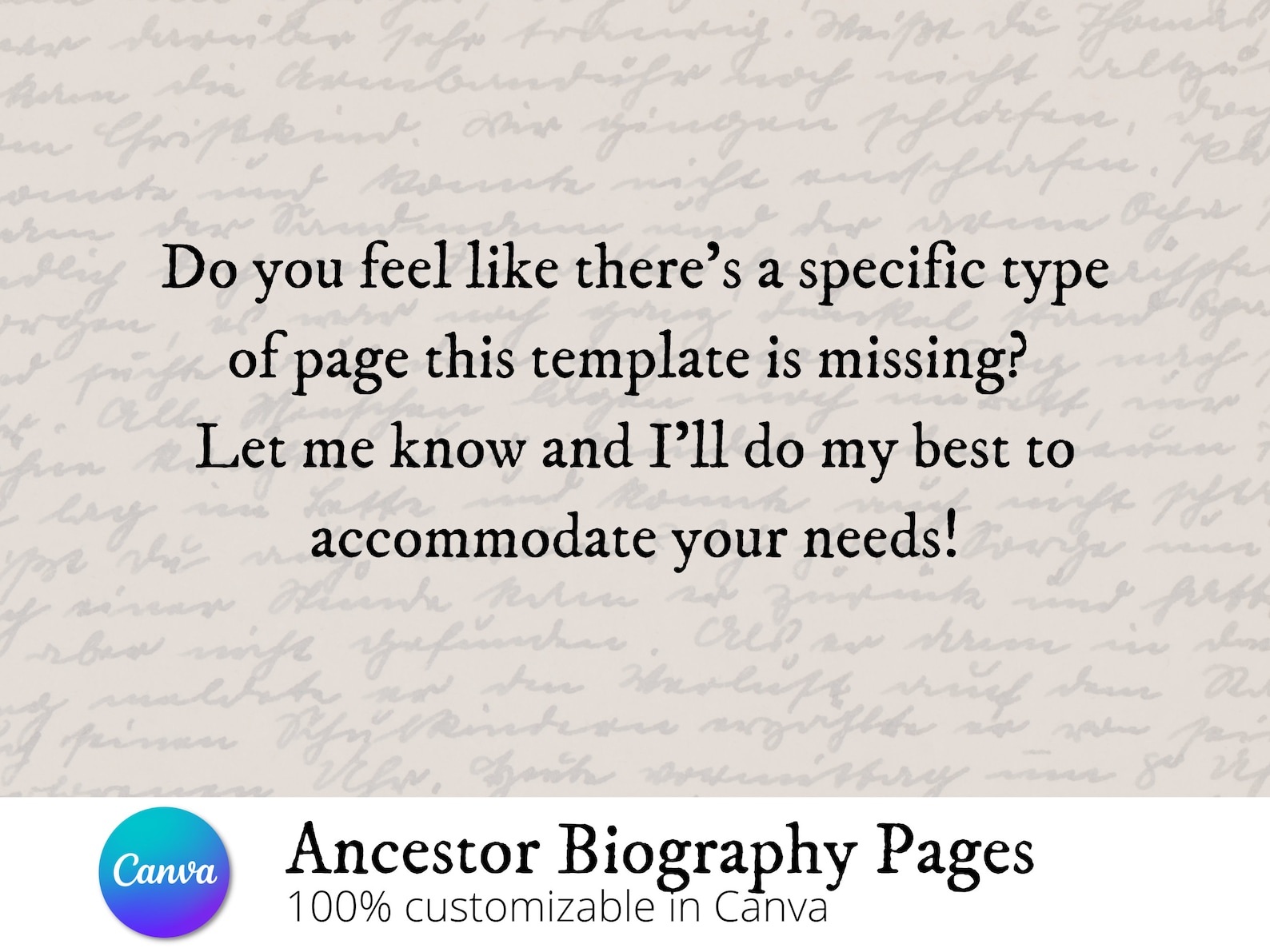 Ancestor Biography Pages Template A4 Size - Genealogy, Family History ...