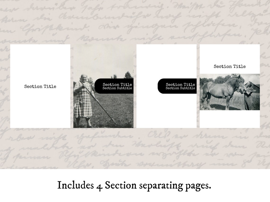 Family Ancestry Book Template A4 & Letter Size - Genealogy, Family Tree ...