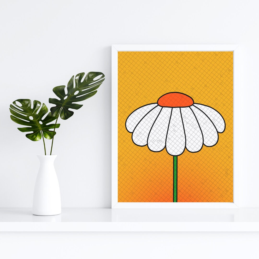 Single Flower Print, Wall Art for Living Room, Bedroom - Etsy