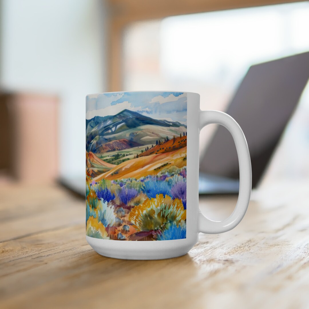 Nature Inspired Drinkware With Water Color Design. the Perfect ...