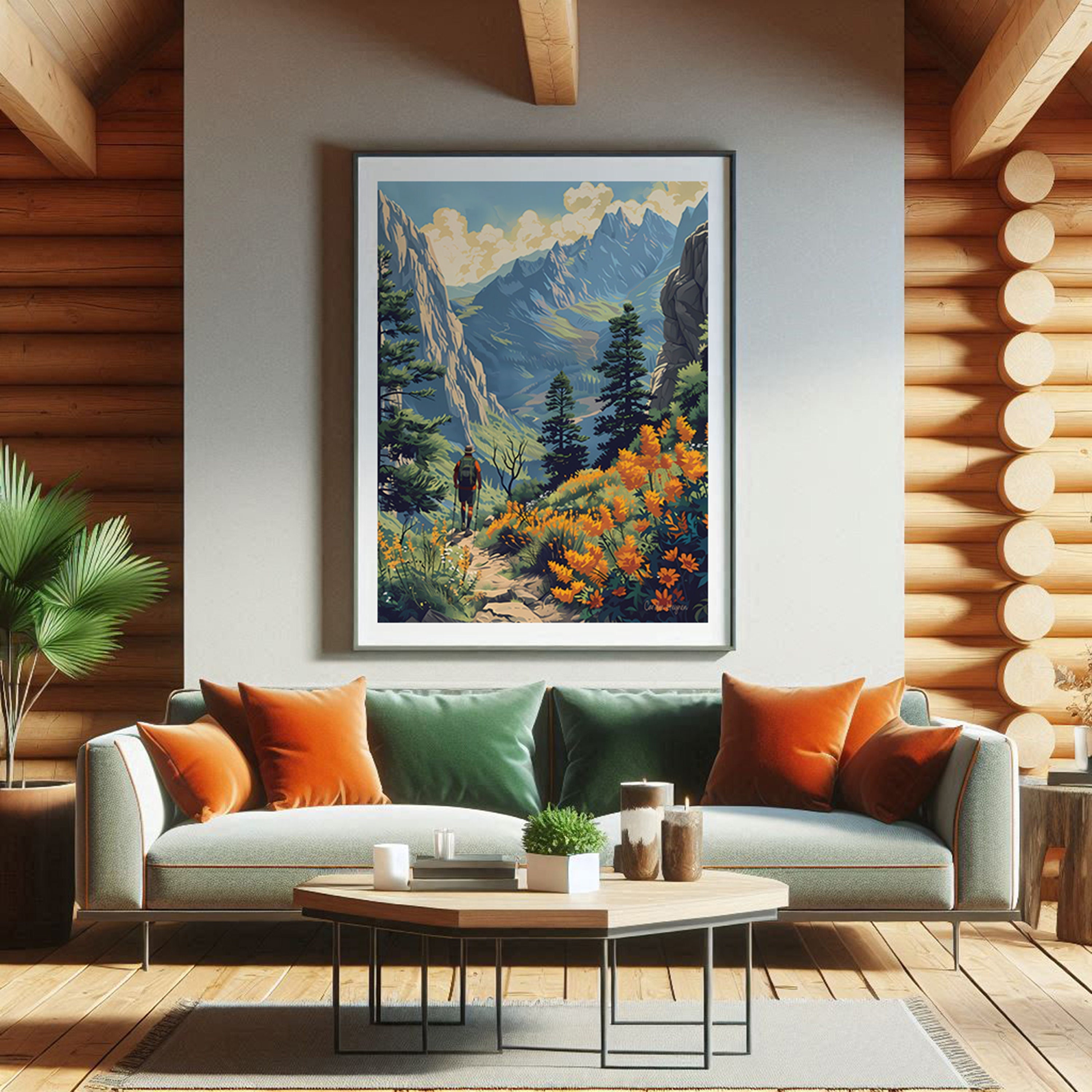 Idyllwild Wall Art Hiking National Forest Printable Art Digital ...