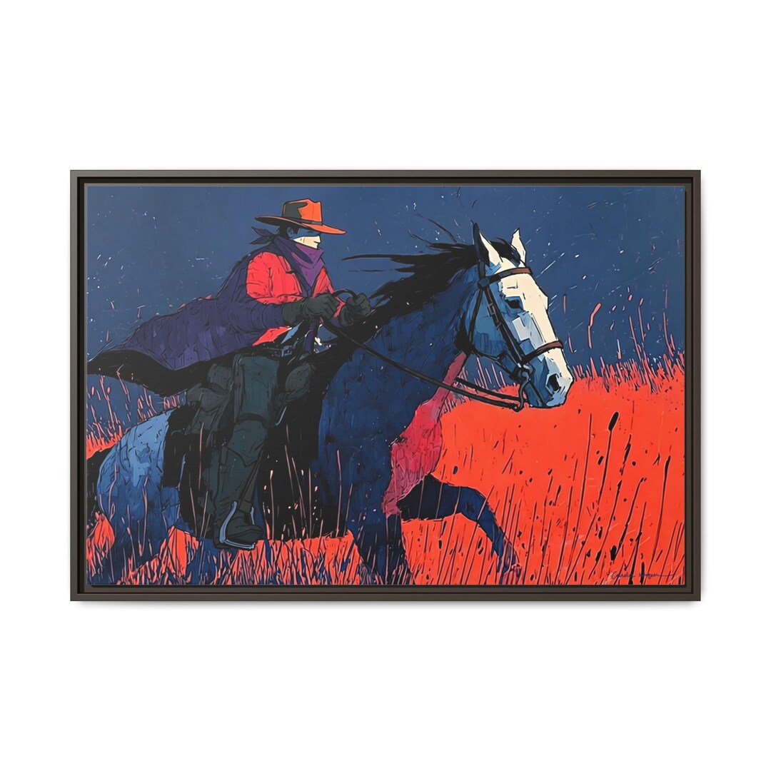 Trailblaze – High Definition Cowboy Poster in Bold Western Colors ...