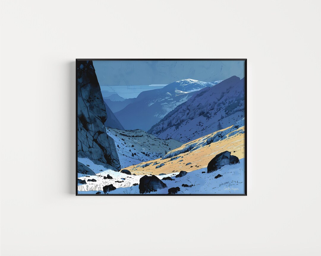 Idyllwild Poster, Wall Art, Hiking Poster, Hiking Art, Printable Art ...