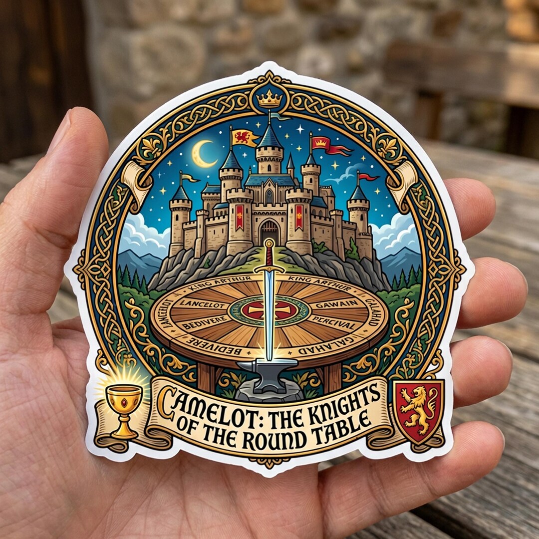 Camelot Knights of the Round Table Sticker | King Arthur Crest ...