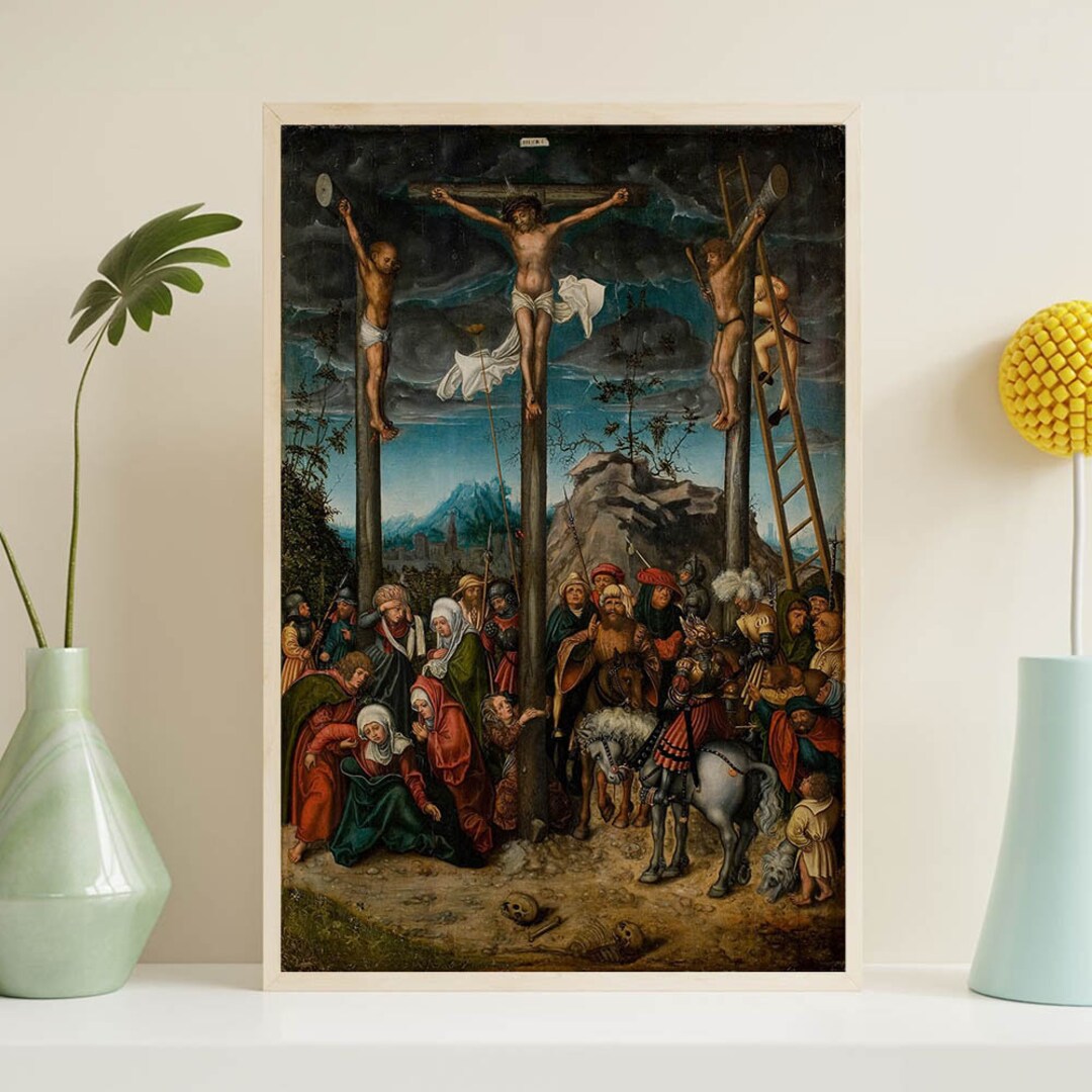 Jesus Christ Crucifixio Poster, HD Poster Print, Vintage Poster, Art ...