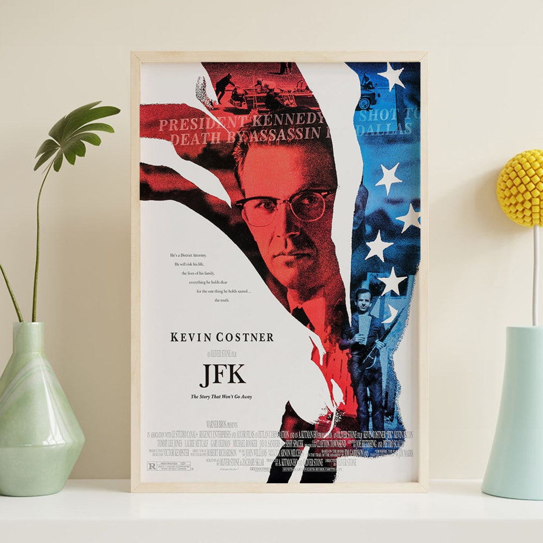 JFK (1991) Classic Vintage Movie Canvas Poster, HD Poster Print ...