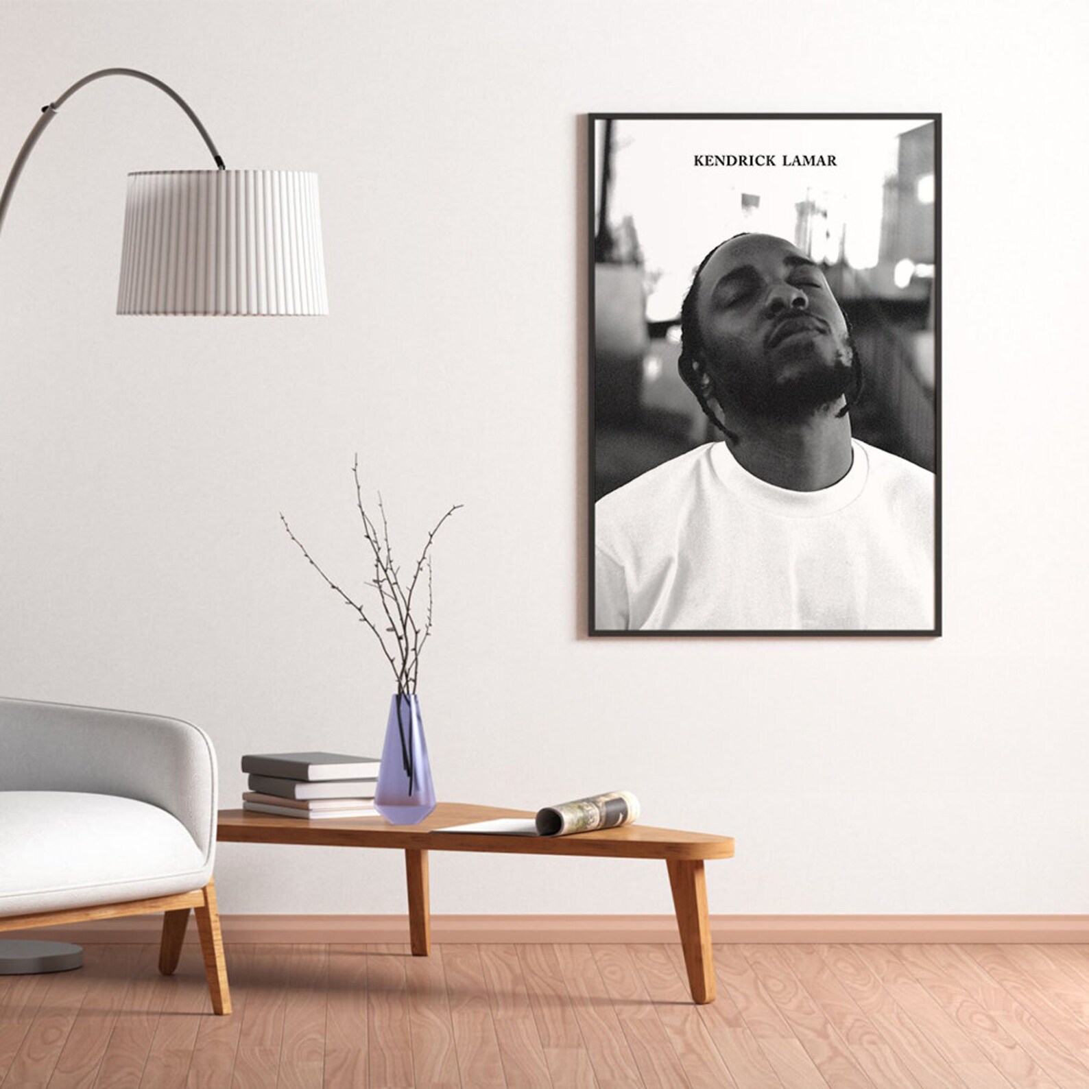 Kendrick Lamar Rapper Canvas Poster, HD Poster Print, Vintage Poster ...