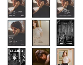 Clairo Charm Album Cover Tracklist Poster // 11 X 17 In, Music Poster ...