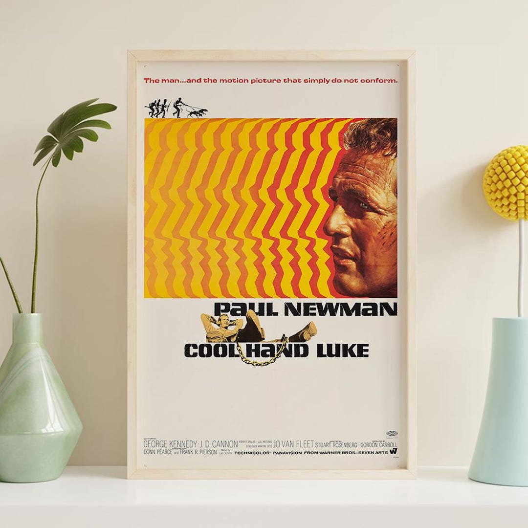Cool Hand Luke Poster, HD Canvas Poster Print, Vintage Poster, Home ...