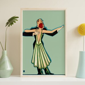 Ballroom Dancers Canvas Poster, HD Poster Print, Vintage Poster, Art ...