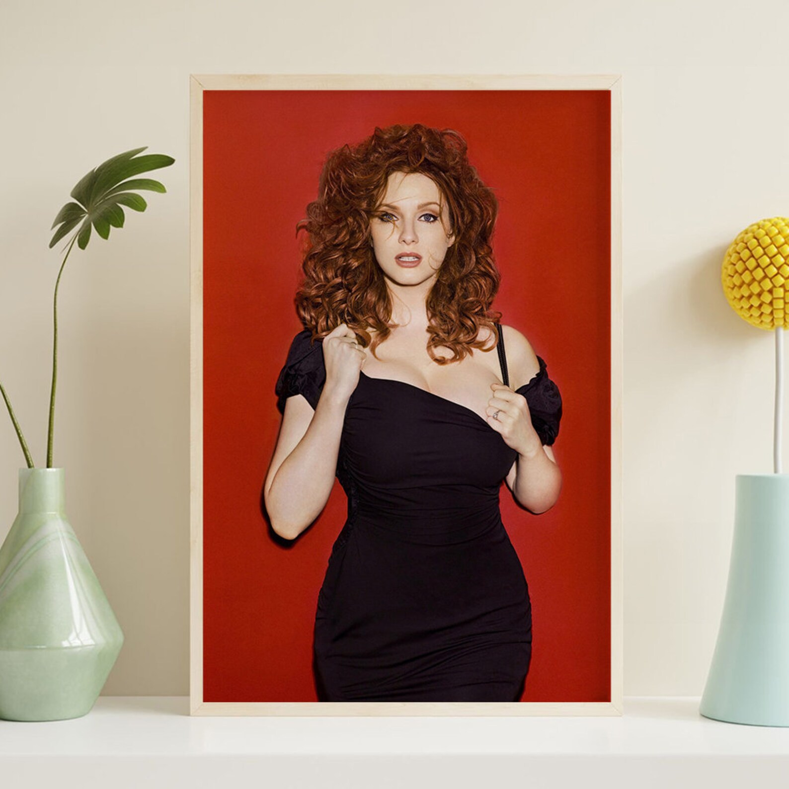 Christina Hendricks Canvas Poster Celebrity Poster, HD Poster Print ...