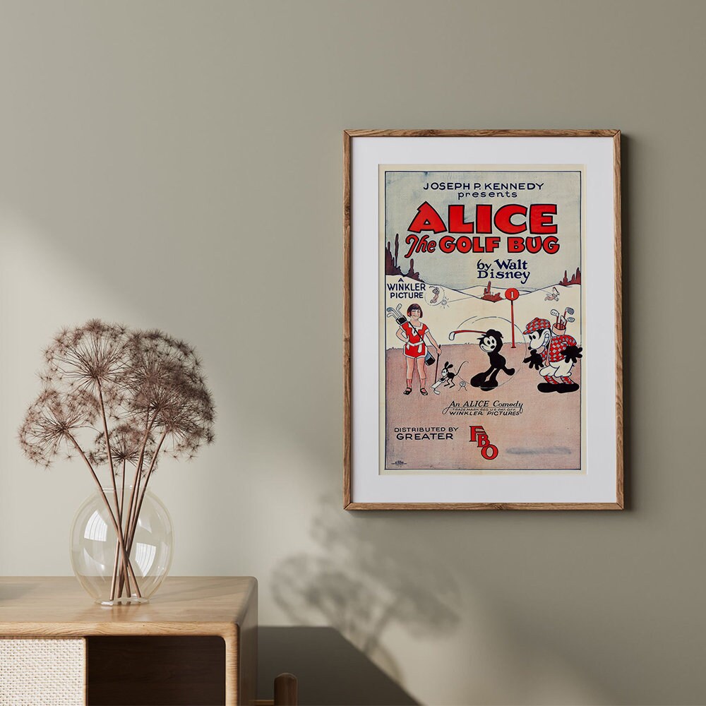 Felix the Cat & Alice Canvas Poster, HD Poster Print, Vintage Poster ...