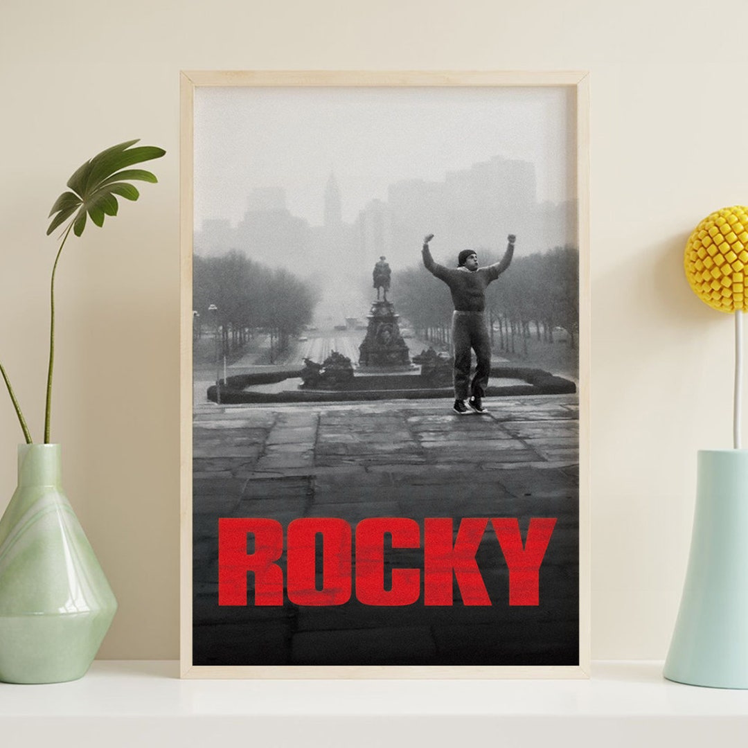 Rocky Sylvester Stallone Retro 1976 Movie Promo Canvas Poster, HD ...