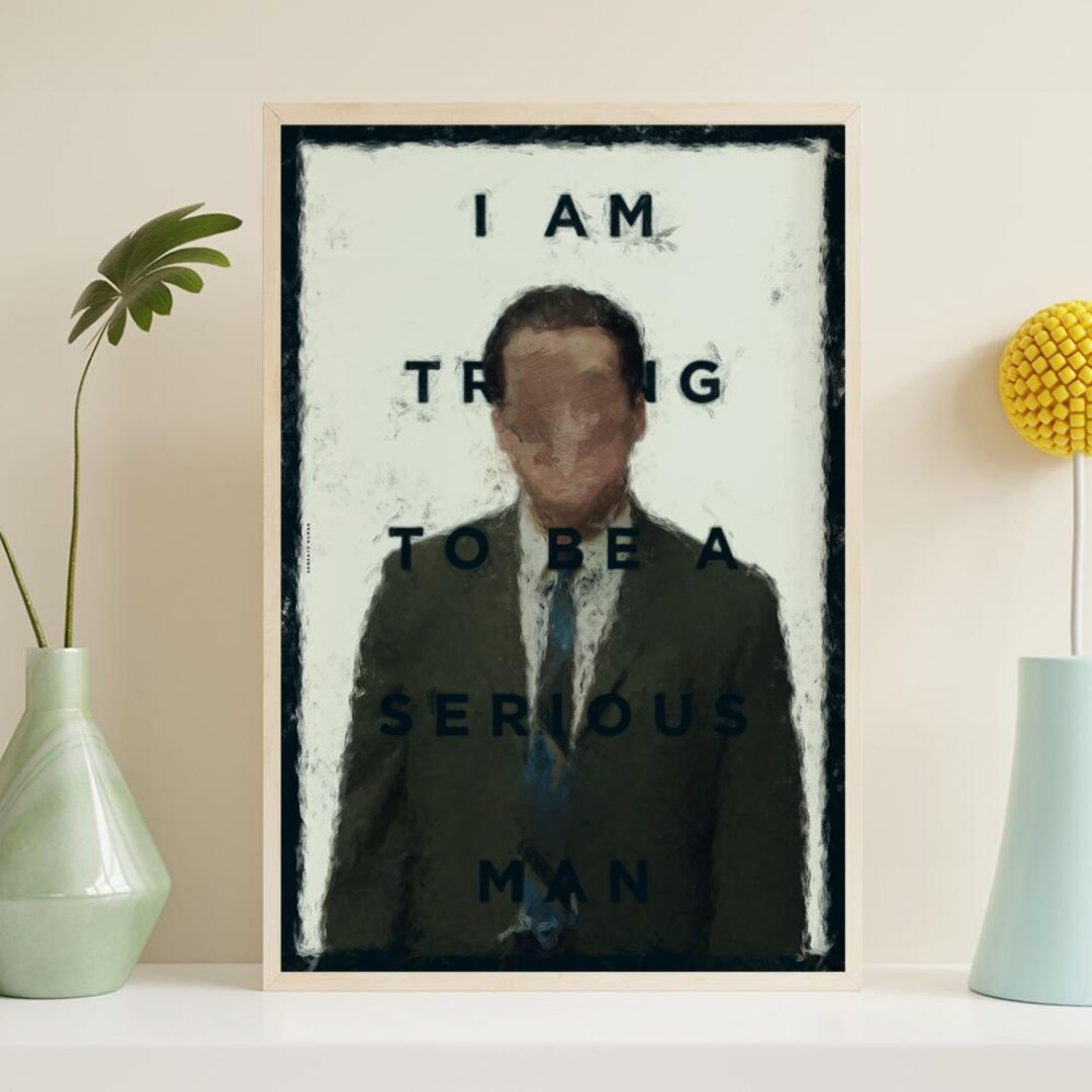 A Serious Man Movie Canvas Poster, HD Poster Print, Vintage Poster, Art ...