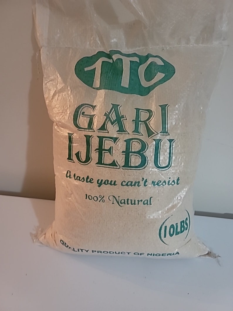 GARI Crispy Flakes White Ijebu Gari From Nigeria Organic Carefully Made ...